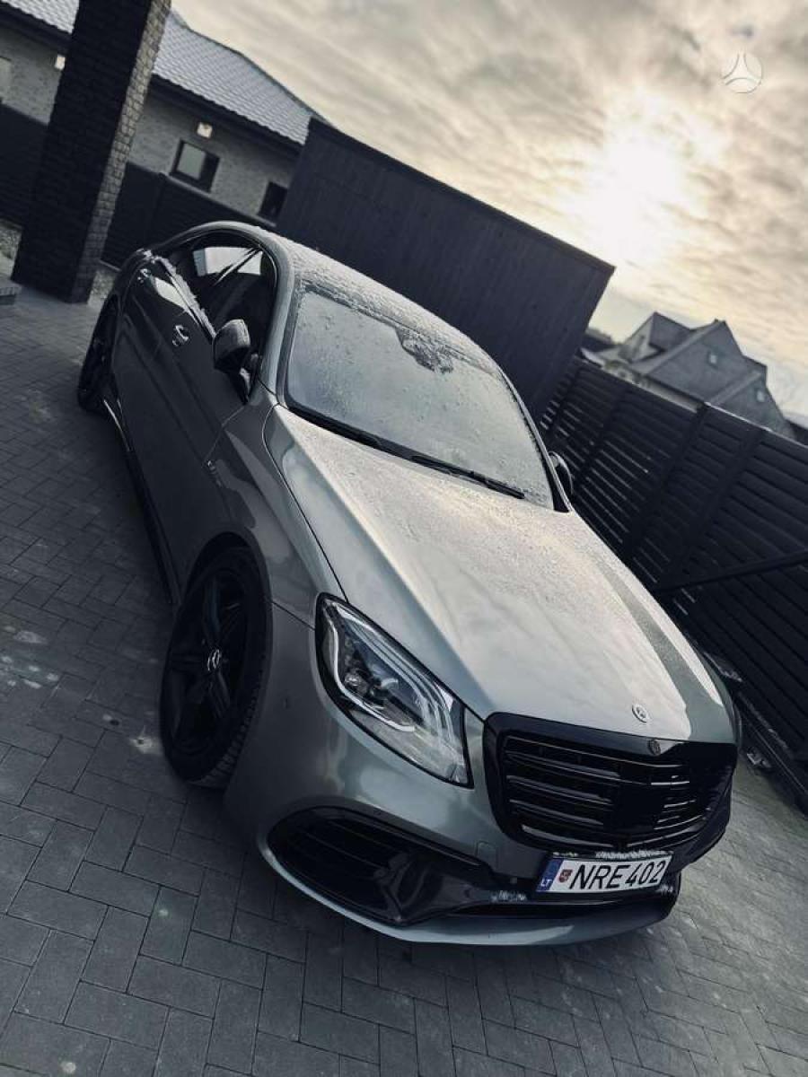Grey Mercedes-Benz S63 AMG 2014 in Vilnius, with an engine capacity of 5.46 L and mileage of 190 thousand km for 36500 €, photo 3 on AUTOMOTO.COM.LV