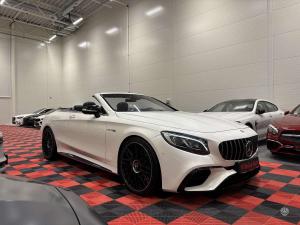 White Mercedes-Benz S63 AMG 2019 in Vilnius, with an engine capacity of 3.98 L and mileage of 62 thousand km for 99999 €, photo 3 on AUTOMOTO.COM.LV