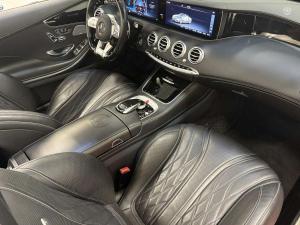 White Mercedes-Benz S63 AMG 2019 in Vilnius, with an engine capacity of 3.98 L and mileage of 62 thousand km for 99999 €, photo 16 on AUTOMOTO.COM.LV
