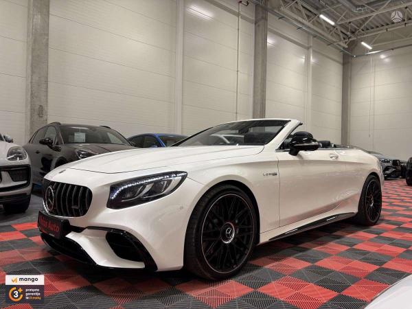 Balts Mercedes-Benz S63 AMG 2019 Viļņa, ar dzinēja tilpumu 3.98 L un nobraukumu 66 tūkst. km par 89630 €, foto 1 vietnē AUTOMOTO.COM.LV