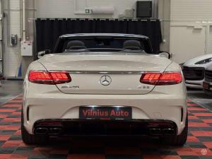 White Mercedes-Benz S63 AMG 2019 in Vilnius, with an engine capacity of 3.98 L and mileage of 66 thousand km for 89630 €, photo 6 on AUTOMOTO.COM.LV
