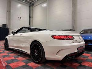 White Mercedes-Benz S63 AMG 2019 in Vilnius, with an engine capacity of 3.98 L and mileage of 66 thousand km for 89630 €, photo 7 on AUTOMOTO.COM.LV