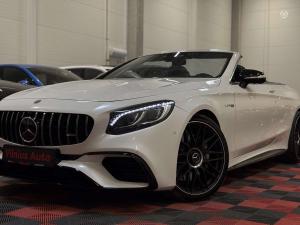 White Mercedes-Benz S63 AMG 2019 in Vilnius, with an engine capacity of 3.98 L and mileage of 66 thousand km for 89630 €, photo 8 on AUTOMOTO.COM.LV