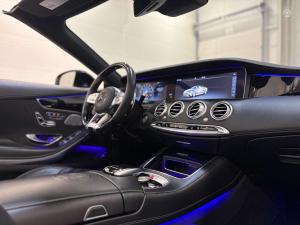 White Mercedes-Benz S63 AMG 2019 in Vilnius, with an engine capacity of 3.98 L and mileage of 66 thousand km for 89630 €, photo 20 on AUTOMOTO.COM.LV