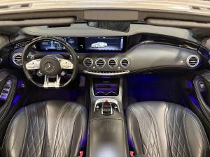 White Mercedes-Benz S63 AMG 2019 in Vilnius, with an engine capacity of 3.98 L and mileage of 66 thousand km for 89630 €, photo 21 on AUTOMOTO.COM.LV