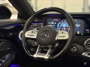White Mercedes-Benz S63 AMG 2019 in Vilnius, with an engine capacity of 3.98 L and mileage of 66 thousand km for 89630 €, photo 23 on AUTOMOTO.COM.LV