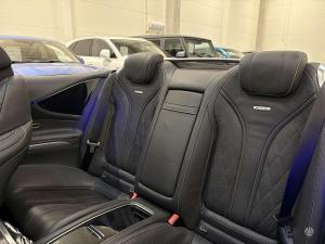 White Mercedes-Benz S63 AMG 2019 in Vilnius, with an engine capacity of 3.98 L and mileage of 66 thousand km for 89630 €, photo 35 on AUTOMOTO.COM.LV