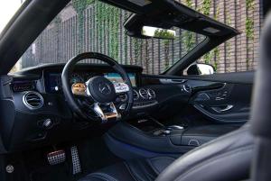 White Mercedes-Benz S63 AMG 2019 in Vilnius, with an engine capacity of 3.98 L and mileage of 66 thousand km for 88800 €, photo 26 on AUTOMOTO.COM.LV