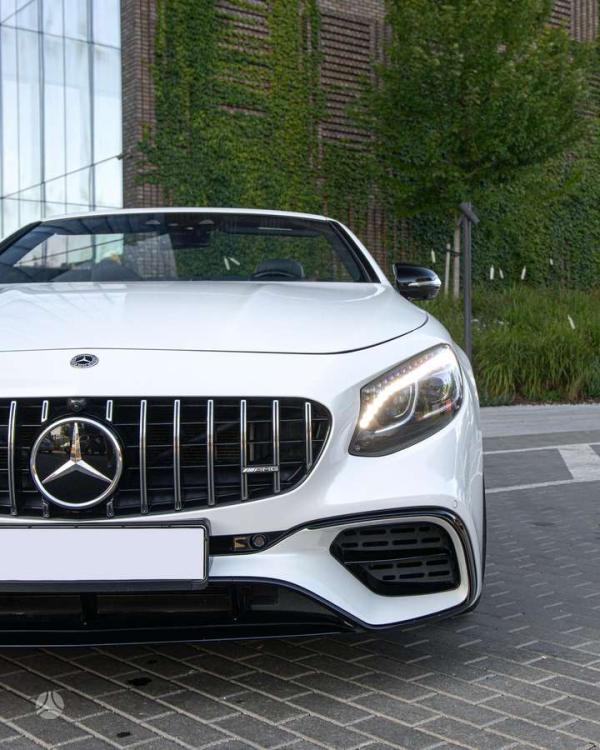 Белый Мерседес S63 AMG 2019 в Вильнюс, объемом двигателя 3.98 л и пробегом 66 тыс. км за 86300 €, фото 5 на AUTOMOTO.COM.LV