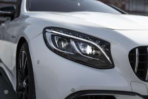 White Mercedes-Benz S63 AMG 2016 in Klaipeda, with an engine capacity of 5.46 L and mileage of 52 thousand km for 67000 €, photo 2 on AUTOMOTO.COM.LV