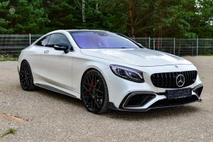 White Mercedes-Benz S63 AMG 2016 in Kretinga, with an engine capacity of 5.46 L and mileage of 95 thousand km for 79000 €, photo 5 on AUTOMOTO.COM.LV