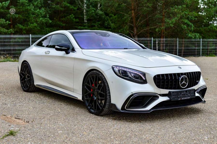 White Mercedes-Benz S63 AMG 2016 in Kretinga, with an engine capacity of 5.46 L and mileage of 95 thousand km for 79000 €, photo 5 on AUTOMOTO.COM.LV