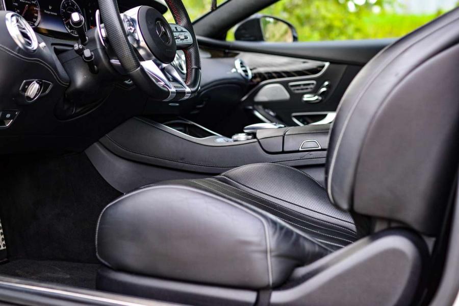 White Mercedes-Benz S63 AMG 2016 in Kretinga, with an engine capacity of 5.46 L and mileage of 95 thousand km for 79000 €, photo 17 on AUTOMOTO.COM.LV