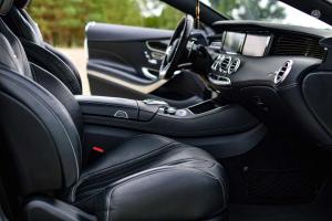 White Mercedes-Benz S63 AMG 2016 in Kretinga, with an engine capacity of 5.46 L and mileage of 95 thousand km for 79000 €, photo 36 on AUTOMOTO.COM.LV