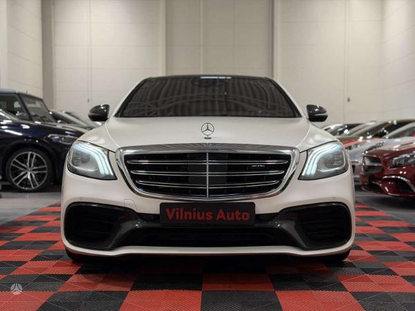 Balts Mercedes-Benz S63 AMG 2016 Viļņa, ar dzinēja tilpumu 5.46 L un nobraukumu 138 tūkst. km par 45990 €, foto 2 vietnē AUTOMOTO.COM.LV