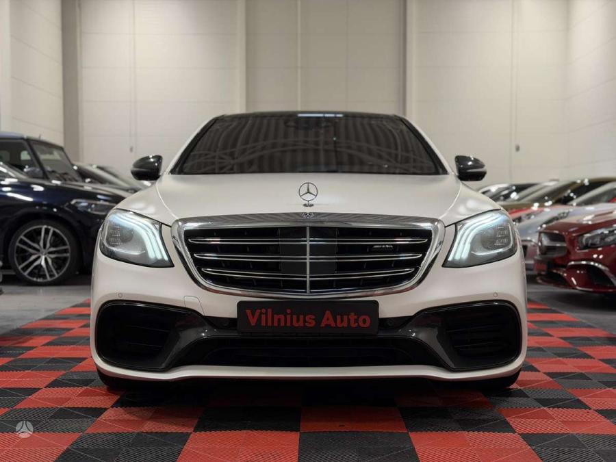 Balts Mercedes-Benz S63 AMG 2016 Viļņa, ar dzinēja tilpumu 5.46 L un nobraukumu 138 tūkst. km par 45990 €, foto 2 vietnē AUTOMOTO.COM.LV