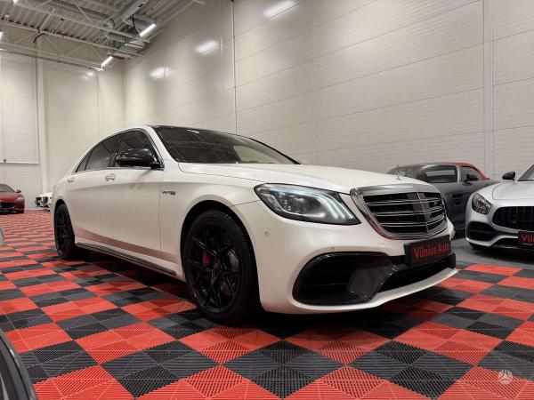 Balts Mercedes-Benz S63 AMG 2016 Viļņa, ar dzinēja tilpumu 5.46 L un nobraukumu 138 tūkst. km par 45990 €, foto 3 vietnē AUTOMOTO.COM.LV