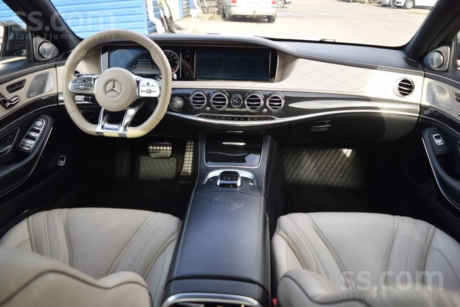 Balts Mercedes-Benz S63 AMG 2014 Rīga, ar dzinēja tilpumu 5.50 L un nobraukumu 145 tūkst. km par 39900 €, foto 5 vietnē AUTOMOTO.COM.LV