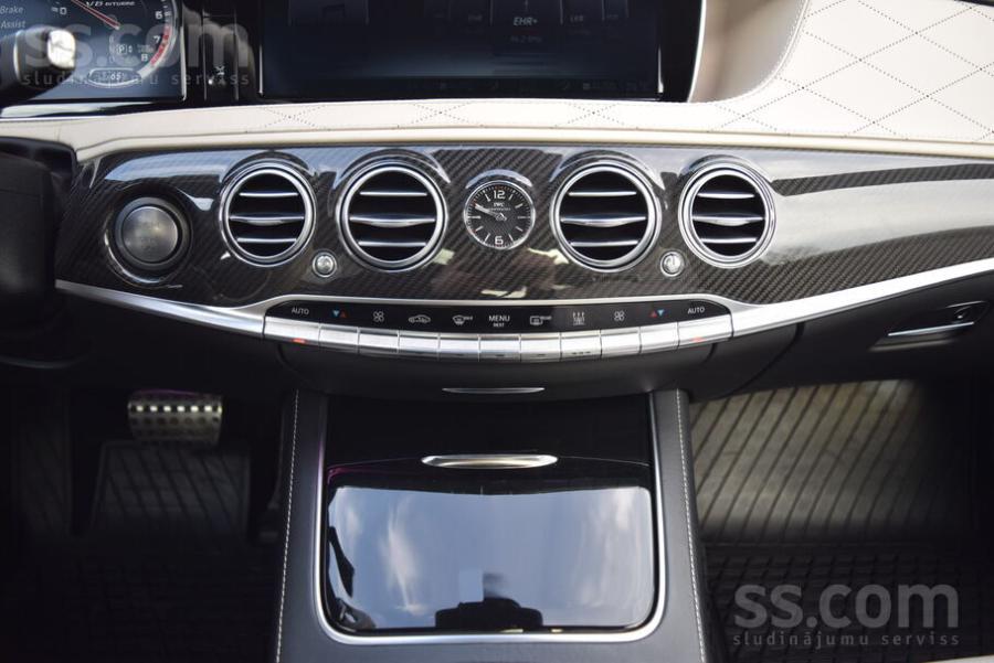 Balts Mercedes-Benz S63 AMG 2014 Rīga, ar dzinēja tilpumu 5.50 L un nobraukumu 145 tūkst. km par 39900 €, foto 7 vietnē AUTOMOTO.COM.LV