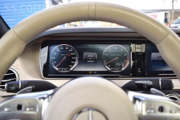 Белый Мерседес S63 AMG 2014 в Рига, объемом двигателя 5.50 л и пробегом 145 тыс. км за 39900 €, фото 10 на AUTOMOTO.COM.LV