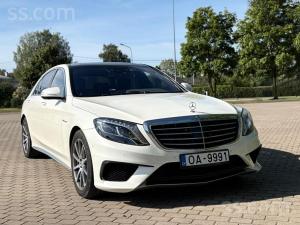 Белый Мерседес S63 AMG 2014 в Елгава, объемом двигателя 5.50 л и пробегом 168 тыс. км за 39990 €, фото 3 на AUTOMOTO.COM.LV