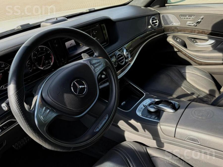 Белый Мерседес S63 AMG 2014 в Елгава, объемом двигателя 5.50 л и пробегом 168 тыс. км за 39990 €, фото 9 на AUTOMOTO.COM.LV