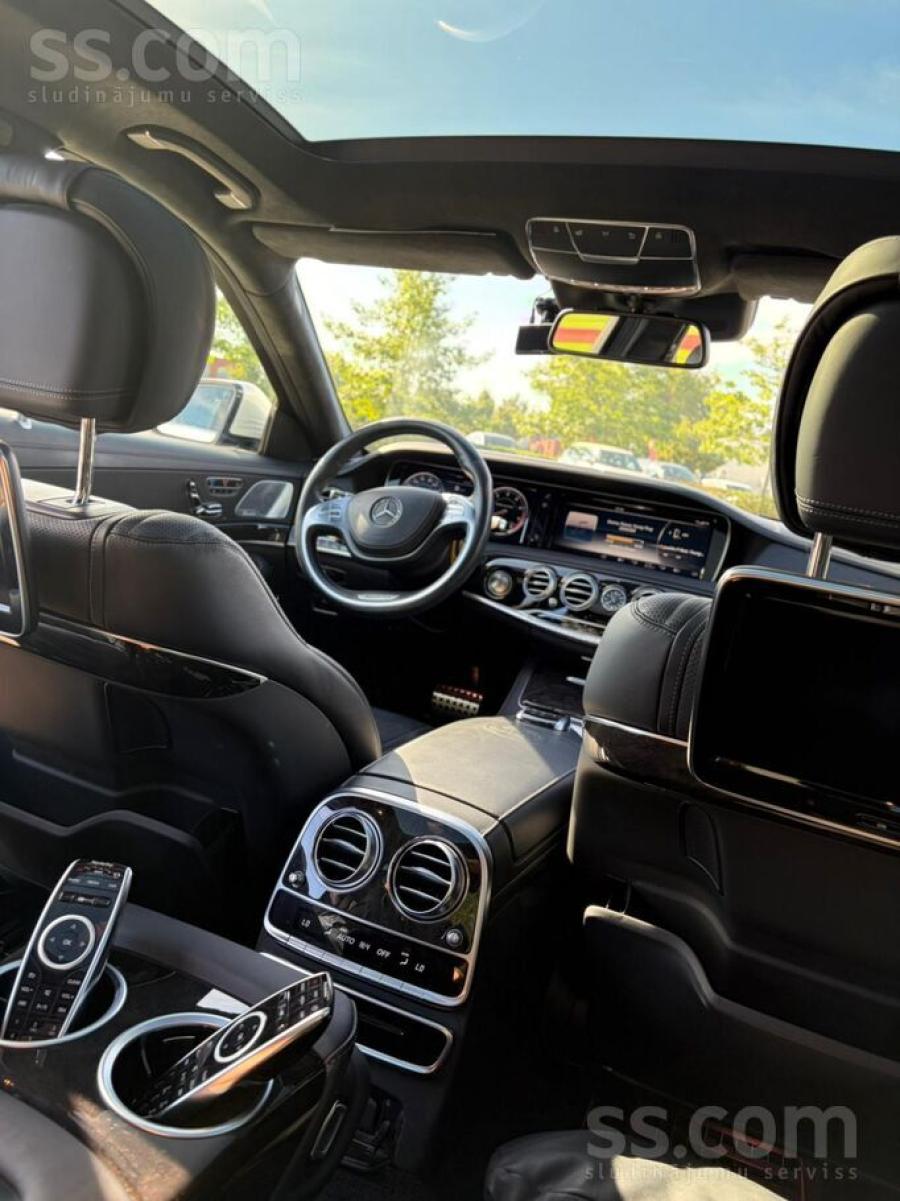 Белый Мерседес S63 AMG 2014 в Елгава, объемом двигателя 5.50 л и пробегом 168 тыс. км за 39990 €, фото 10 на AUTOMOTO.COM.LV