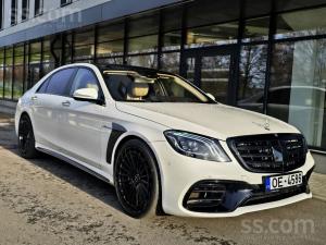 Белый Мерседес S63 AMG 2016 в Рига, объемом двигателя 5.50 л и пробегом 0 тыс. км за 35000 €, фото  на AUTOMOTO.COM.LV