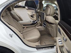 White Mercedes-Benz S63 AMG 2016 in Riga, with an engine capacity of 5.50 L and mileage of 0 thousand km for 35000 €, photo 12 on AUTOMOTO.COM.LV