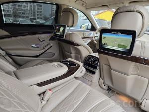 White Mercedes-Benz S63 AMG 2016 in Riga, with an engine capacity of 5.50 L and mileage of 0 thousand km for 35000 €, photo 14 on AUTOMOTO.COM.LV