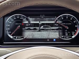 White Mercedes-Benz S63 AMG 2016 in Riga, with an engine capacity of 5.50 L and mileage of 0 thousand km for 35000 €, photo 19 on AUTOMOTO.COM.LV