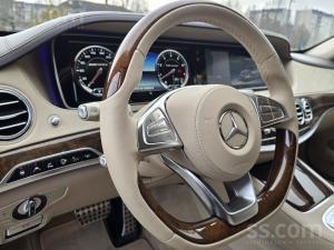 White Mercedes-Benz S63 AMG 2016 in Riga, with an engine capacity of 5.50 L and mileage of 0 thousand km for 35000 €, photo 22 on AUTOMOTO.COM.LV