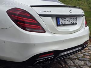 White Mercedes-Benz S63 AMG 2016 in Riga, with an engine capacity of 5.50 L and mileage of 0 thousand km for 35000 €, photo 25 on AUTOMOTO.COM.LV