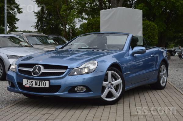 Blue Mercedes-Benz sl-350 2011 in Tukums, with an engine capacity of 3.50 L and mileage of 223 thousand km for 23995 €, photo 5 on AUTOMOTO.COM.LV