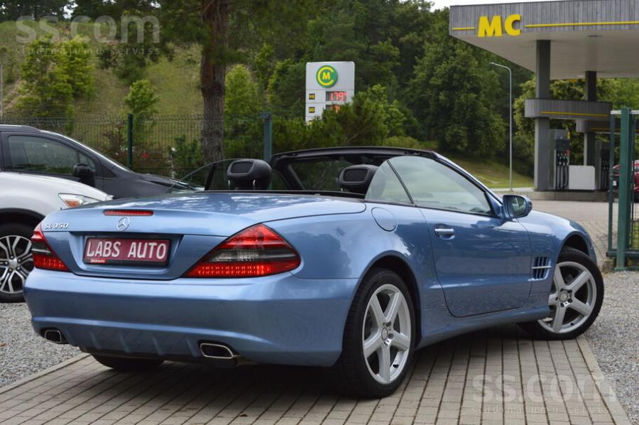Blue Mercedes-Benz sl-350 2011 in Tukums, with an engine capacity of 3.50 L and mileage of 223 thousand km for 23995 €, photo 8 on AUTOMOTO.COM.LV