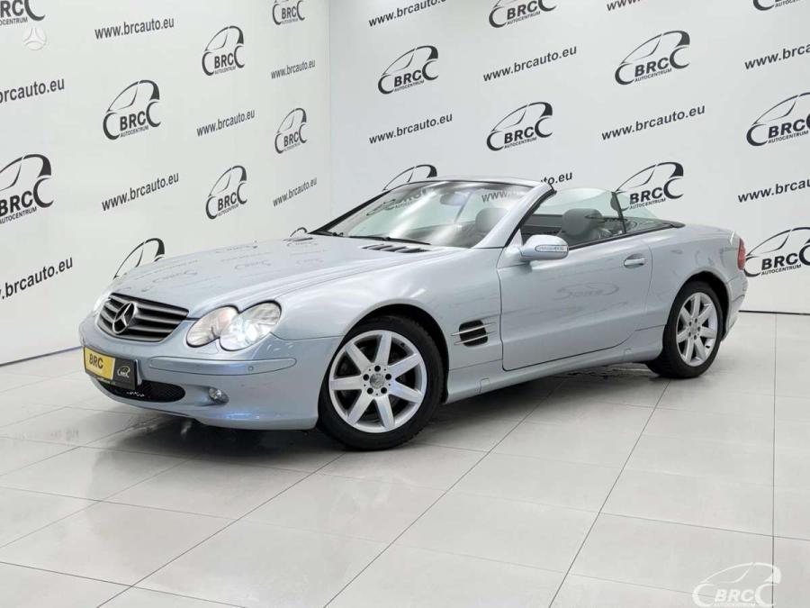 Grey Mercedes-Benz sl-350 2003 in Vilnius, with an engine capacity of 3.72 L and mileage of 195 thousand km for 7900 €, photo 1 on AUTOMOTO.COM.LV