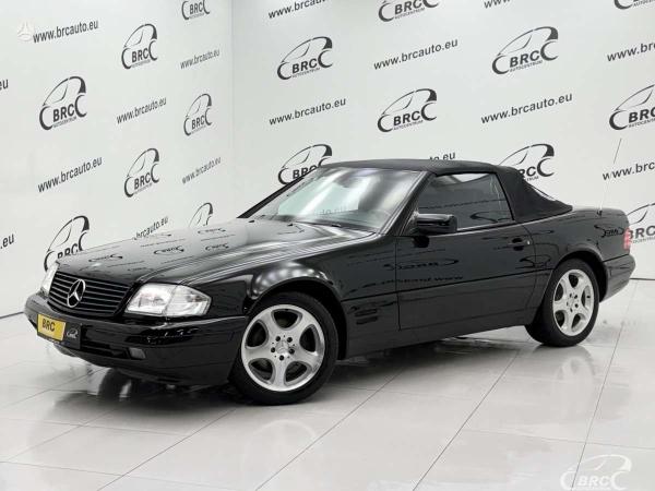 Black Mercedes-Benz SL 500 1998 in Vilnius, with an engine capacity of 4.97 L and mileage of 71 thousand km for 21900 €, photo 3 on AUTOMOTO.COM.LV
