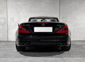 Black Mercedes-Benz SL 500 2001 in Riga, with an engine capacity of 5.00 L and mileage of 158 thousand km for 24888 €, photo  on AUTOMOTO.COM.LV