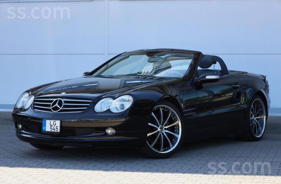 Melns Mercedes-Benz SL 500 2004 Rīga, ar dzinēja tilpumu 5.00 L un nobraukumu 0 tūkst. km par 14995 €, foto 1 vietnē AUTOMOTO.COM.LV