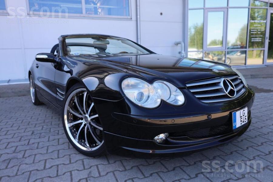 Melns Mercedes-Benz SL 500 2004 Rīga, ar dzinēja tilpumu 5.00 L un nobraukumu 0 tūkst. km par 14995 €, foto 4 vietnē AUTOMOTO.COM.LV