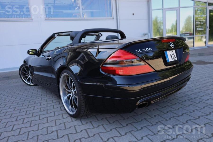 Melns Mercedes-Benz SL 500 2004 Rīga, ar dzinēja tilpumu 5.00 L un nobraukumu 0 tūkst. km par 14995 €, foto 6 vietnē AUTOMOTO.COM.LV