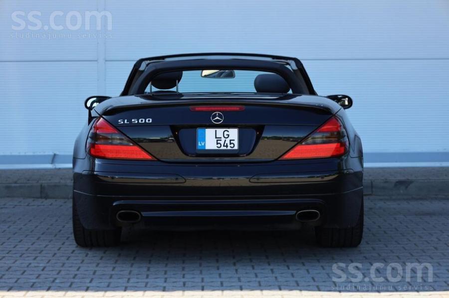 Melns Mercedes-Benz SL 500 2004 Rīga, ar dzinēja tilpumu 5.00 L un nobraukumu 0 tūkst. km par 14995 €, foto 8 vietnē AUTOMOTO.COM.LV
