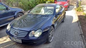 Zils Mercedes-Benz SL 500 2002 Rīga, ar dzinēja tilpumu 6.10 L un nobraukumu 179 tūkst. km par 36000 €, foto  vietnē AUTOMOTO.COM.LV