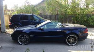 Blue Mercedes-Benz SL 500 2002 in Riga, with an engine capacity of 6.10 L and mileage of 179 thousand km for 36000 €, photo 9 on AUTOMOTO.COM.LV