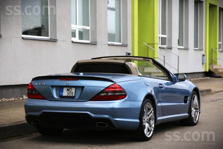Zils Mercedes-Benz SL 500 2010 Rīga, ar dzinēja tilpumu 5.50 L un nobraukumu 168 tūkst. km par 19995 €, foto 7 vietnē AUTOMOTO.COM.LV