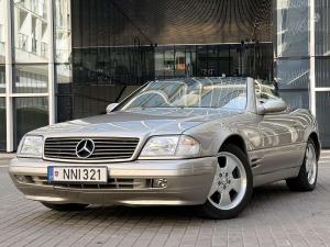 Brown Mercedes-Benz SL 500 1999 in Vilnius, with an engine capacity of 4.97 L and mileage of 155 thousand km for 24990 €, photo  on AUTOMOTO.COM.LV