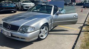 Grey Mercedes-Benz SL 500 1999 in Riga, with an engine capacity of 5.00 L and mileage of 160 thousand km for 16500 €, photo  on AUTOMOTO.COM.LV