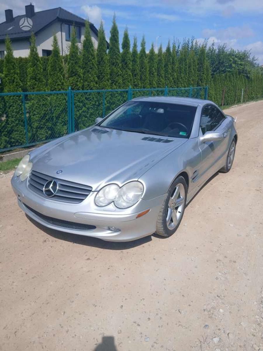 Grey Mercedes-Benz SL 500 2004 in Kaunas, with an engine capacity of 5.00 L and mileage of 0 thousand km for 6000 €, photo 1 on AUTOMOTO.COM.LV