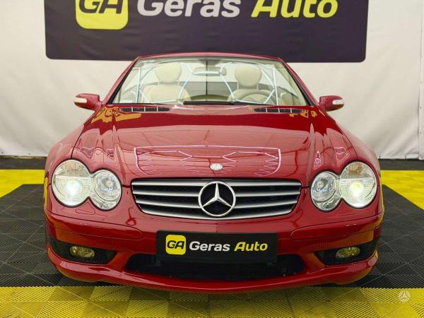 Red Mercedes-Benz SL 500 2005 in Vilnius, with an engine capacity of 5.00 L and mileage of 122 thousand km for 15500 €, photo 2 on AUTOMOTO.COM.LV