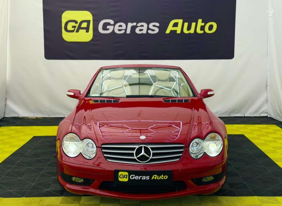 Sarkans Mercedes-Benz SL 500 2005 Viļņa, ar dzinēja tilpumu 5.00 L un nobraukumu 122 tūkst. km par 15500 €, foto 8 vietnē AUTOMOTO.COM.LV
